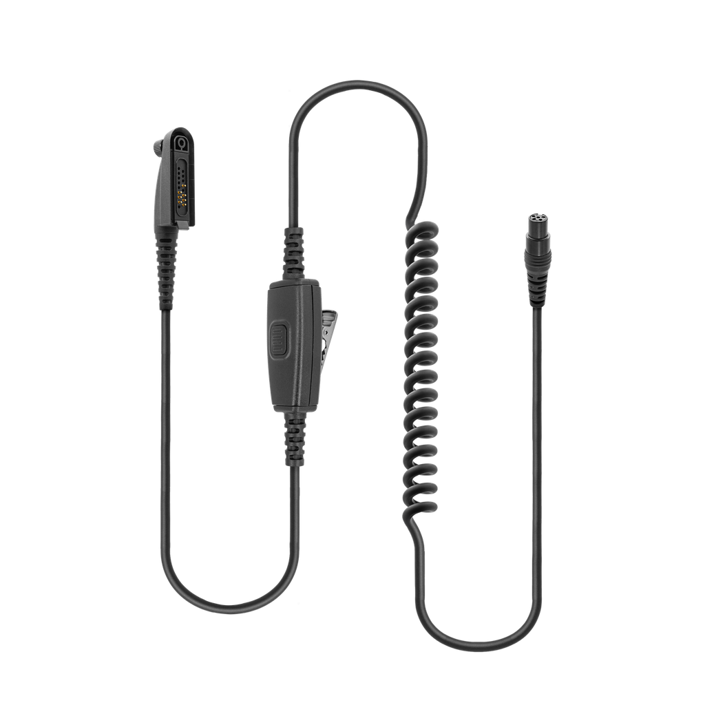 Detachable Coil Cable with Inline PTT for HS1, HS3, HS5, New HS7 & HS9 ...