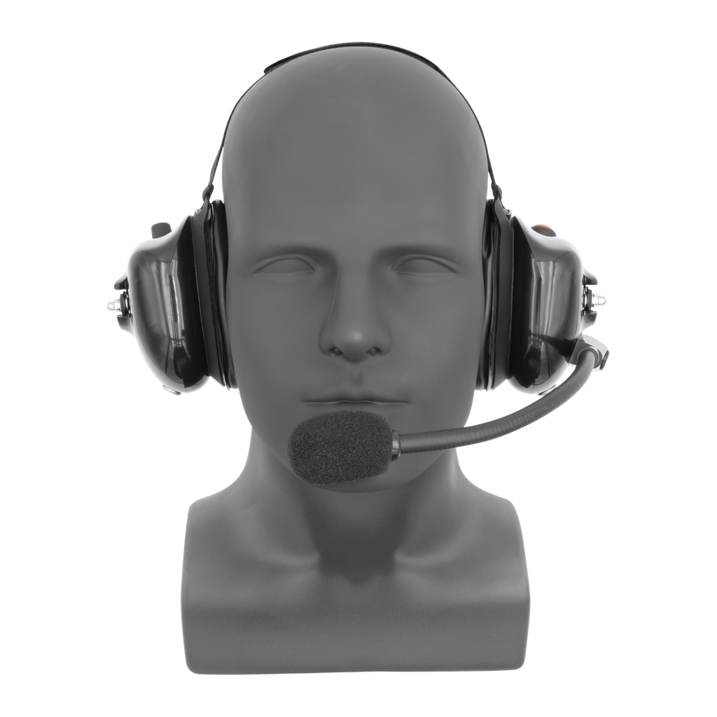 Dual Muff Headset with PTT & Volume Control | National 2Way